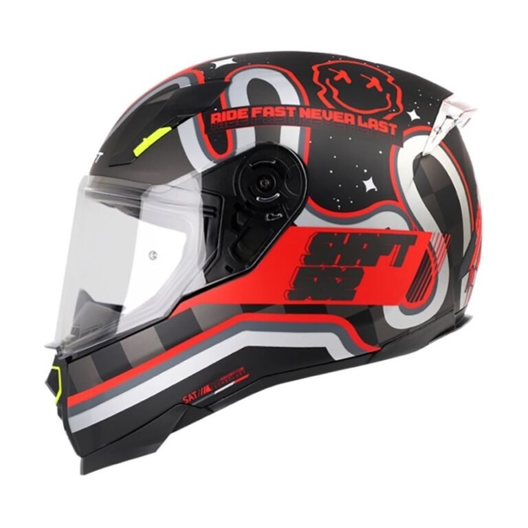 CASCO INTEGRAL SHAFT 562 MOON NEGRO ROJO MATE – Cascos PB