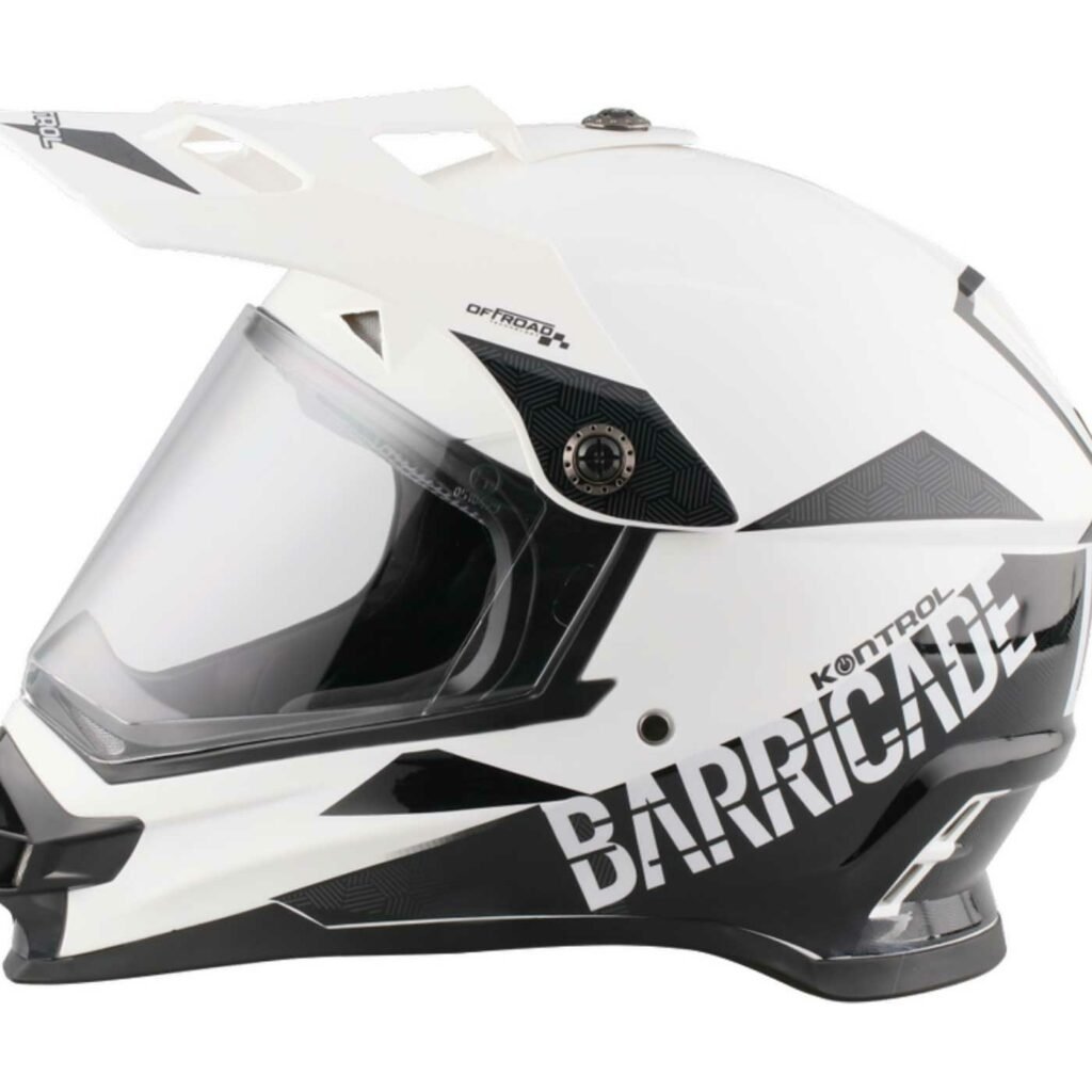 CASCO MULTIPROPOSITO KONTROL 819-6 BARRICADE BLANCO BRILLO – Cascos PB