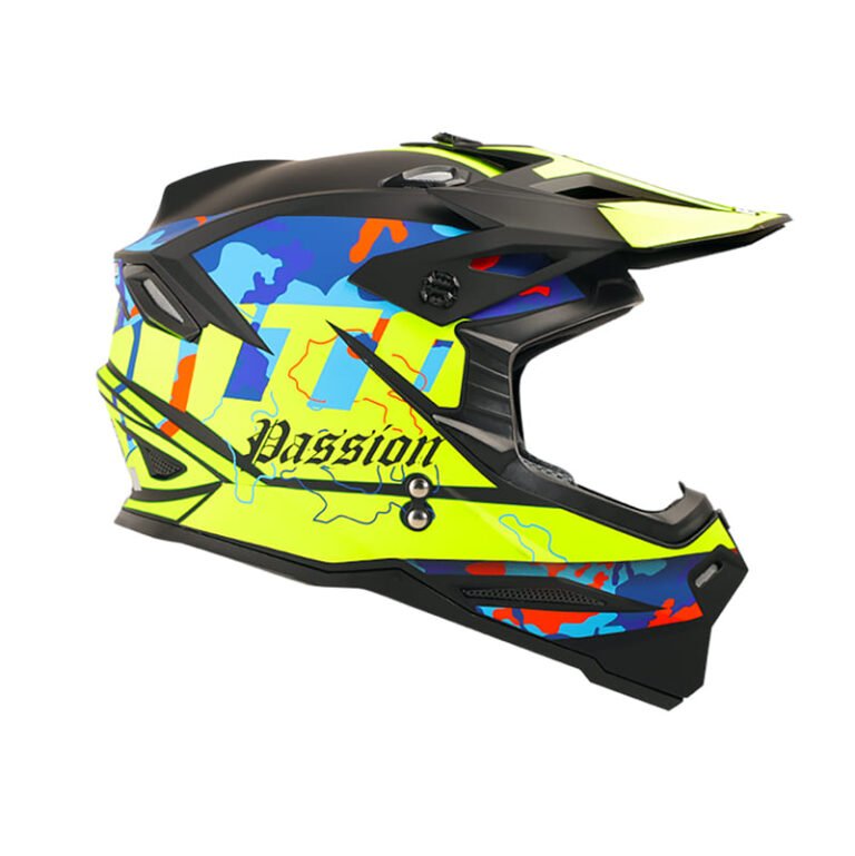 CASCO CROSS HRO MX03 DIRT NEGRO MATE AMARILLO – Cascos PB