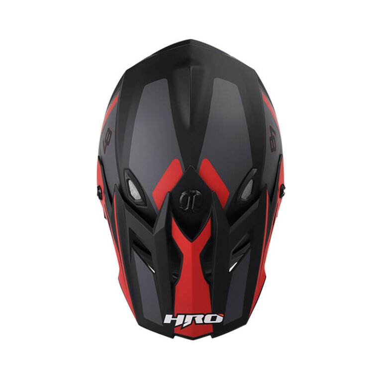 CASCO CROSS HRO MX03 PROCESS NEGRO MATE ROJO – Cascos PB