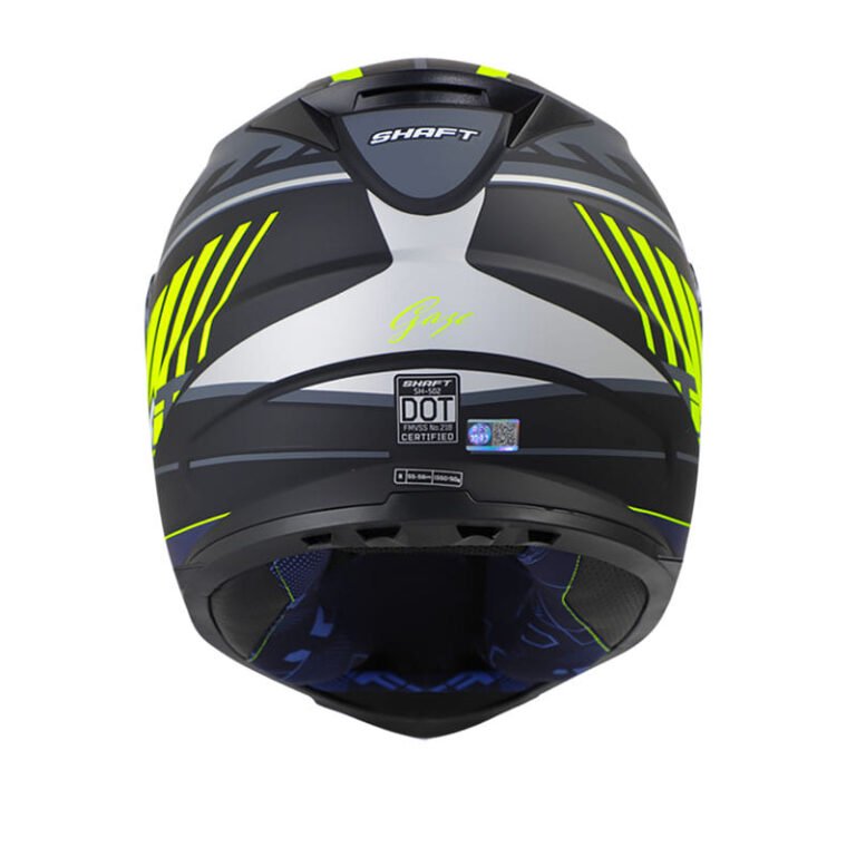 CASCO INTEGRAL SHAFT 502 GAZE NEGRO MATE AMARILLO VISOR TRANSPARENTE ...