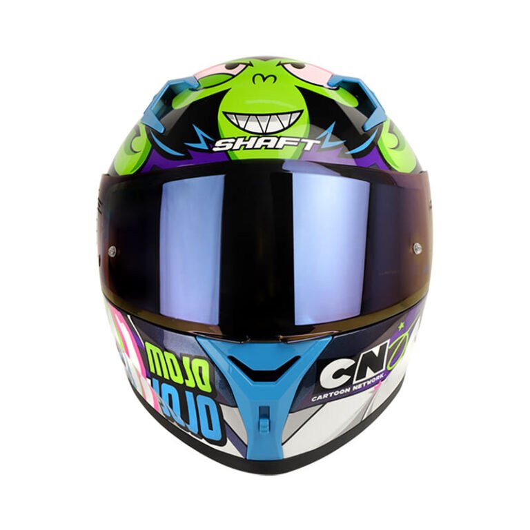 CASCO INTEGRAL SHAFT 526SP EVO JO JOJO VERDE BRILLO VISOR IRIDIUM ...