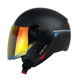 CASCO ABIERTO SHAFT 212 PURE CAFE VISOR DORADO – Cascos PB