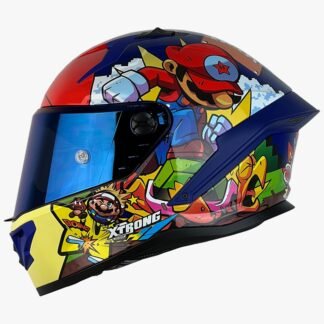 CASCO INTEGRAL 352 XTRONG MARIO BROSS AZUL – Cascos PB